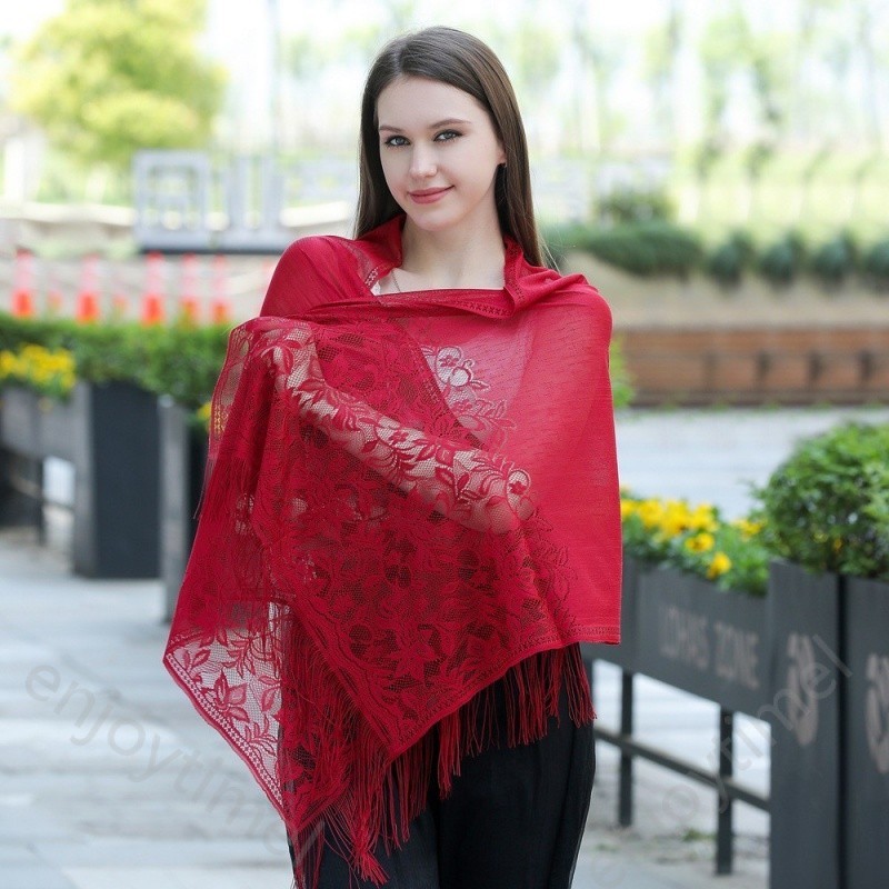 Sweet lace shawl Bride Bridesmaid cheongsam dress shawl Daily casual ...