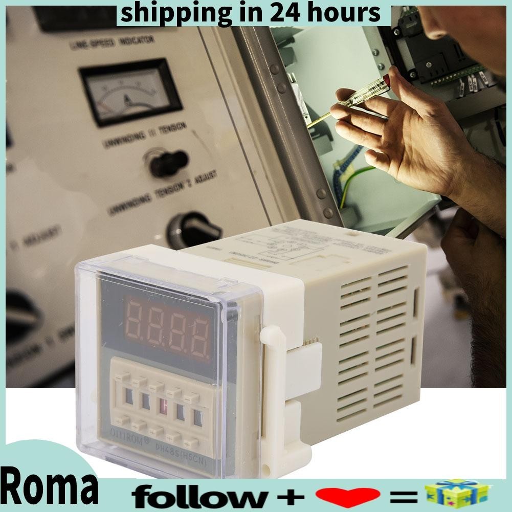 Romanticshop Digital Time Relay Module 220V AC 8 Pin Timer Delay 0.01S ...