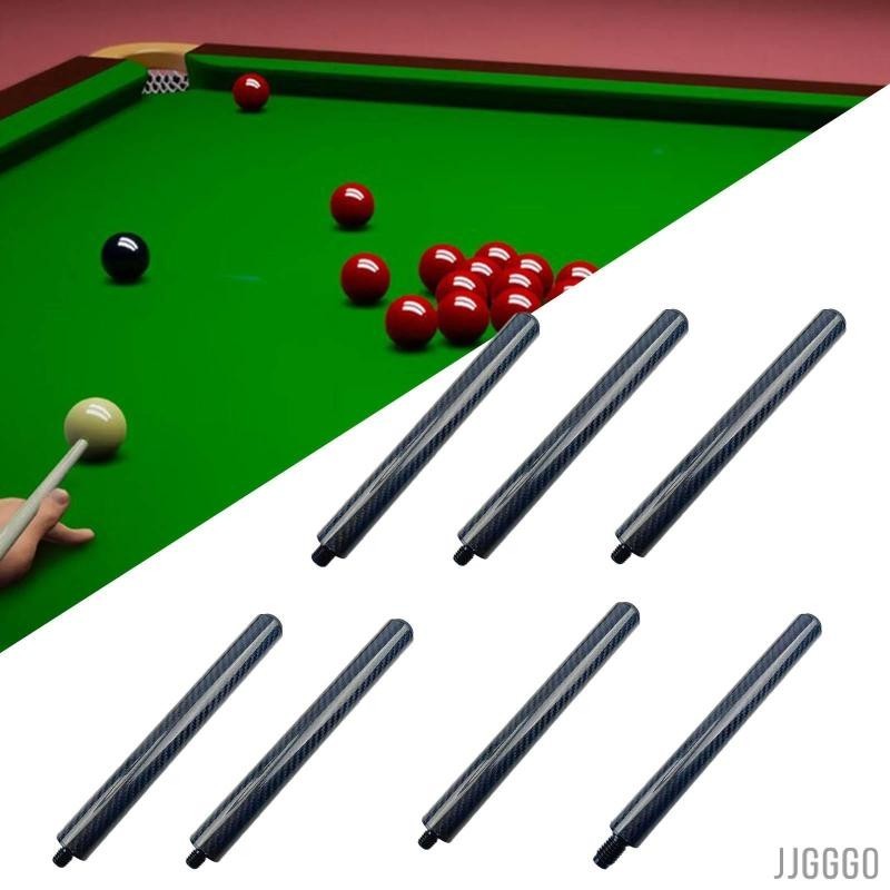 [Jjgggo] Pool Cue Extender with End Cap, 12inch Portable Carbon Fiber ...