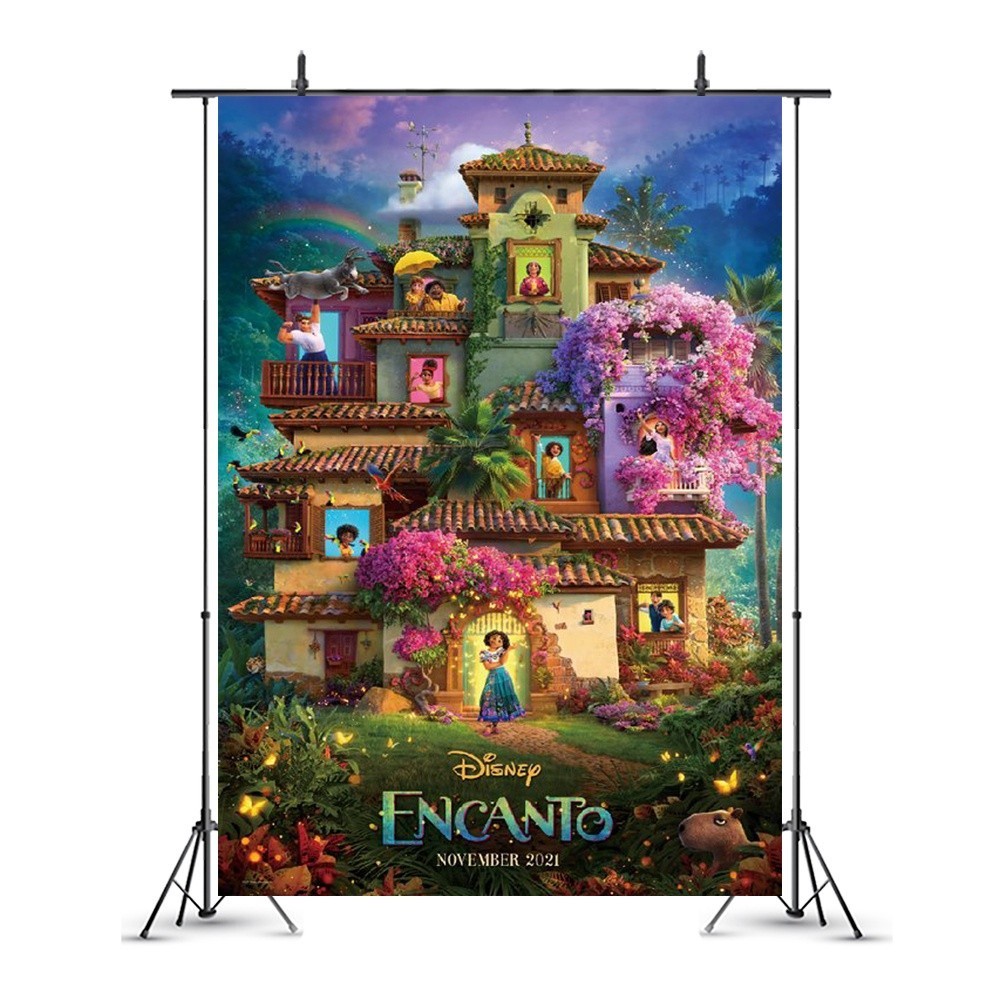 RR+`New Disney Movie Encanto Party Backdrop Mirabel Role Baby Shower ...