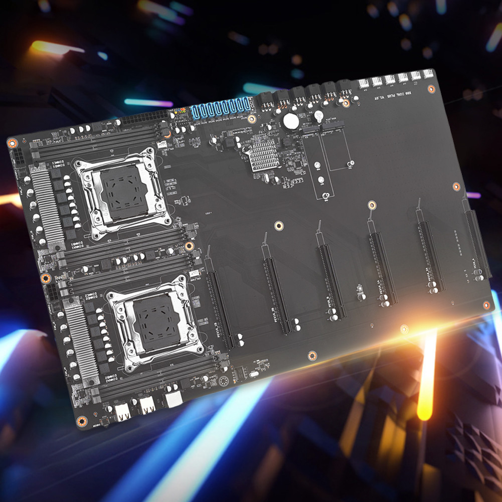 Rain X99 Dual Plus Mining Mainboard 4 Pcie3 0 X16 2 Pcie3 0x8 Lga 2011