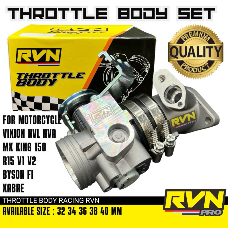 Tb THROTTLE BODY RVN RACING MXKING 150 VIXION NEW NVA NVL R R15 V1 V2 ...