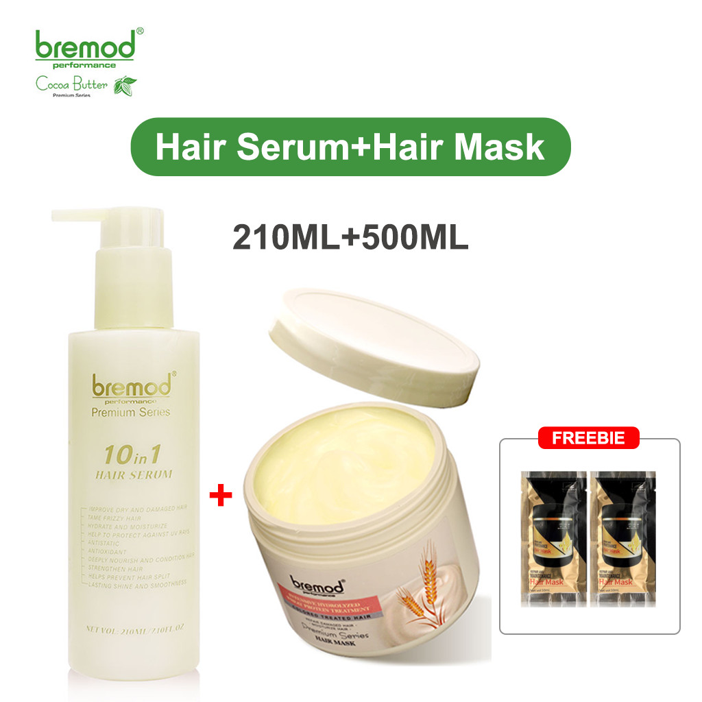 Bremod Premium Series Hair mask and Hair Serum Repair Treatment set ...