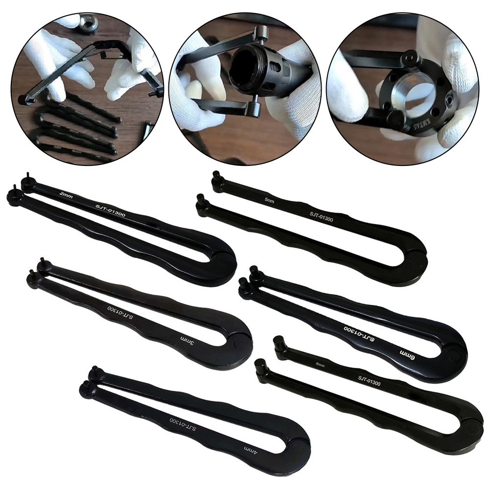 Compact Adjustable Spanner Tool for Round Nuts Steel Design Length ...