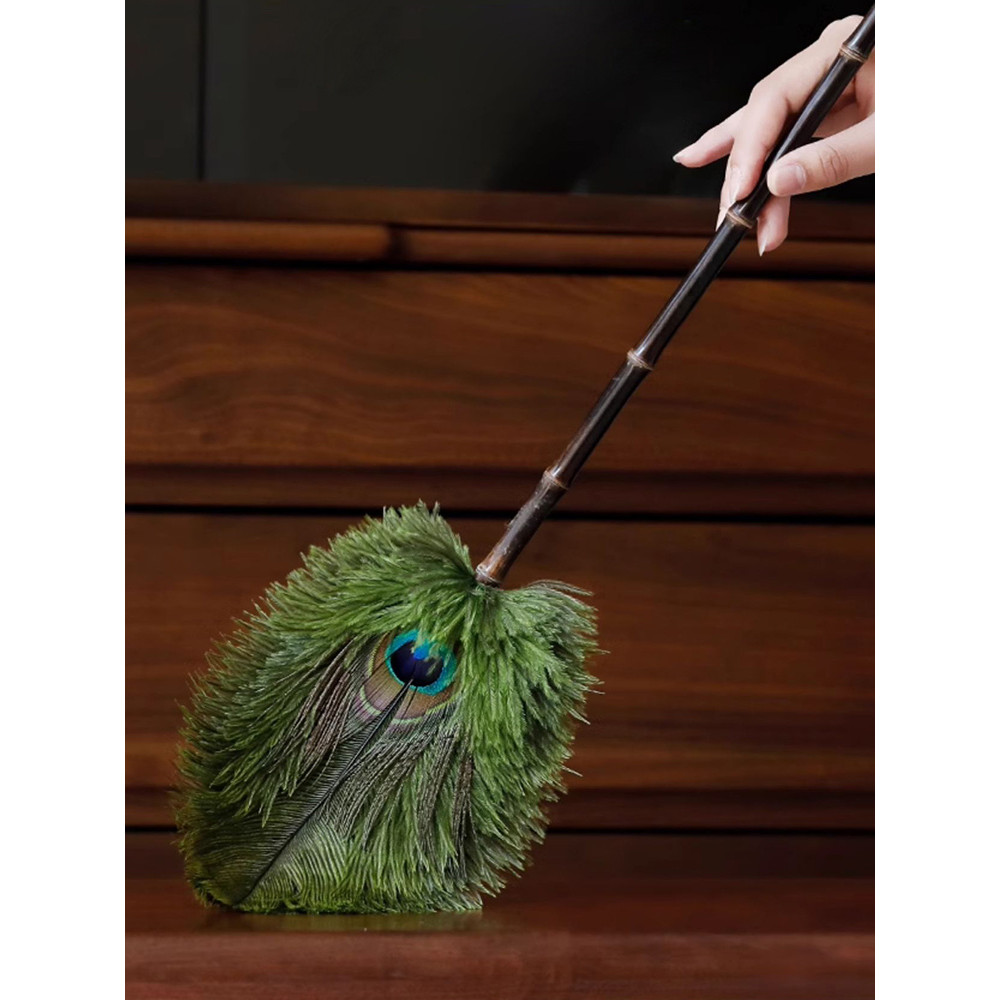 Ostrich Peacock Dusting Duster High-End Retro Anti-Static Household ...