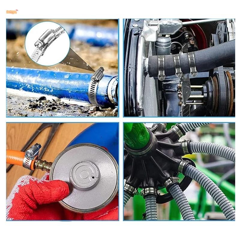 Sweet 12.7MM Width Stainless Steel 304 Worm Clamp Hose Strap With ...