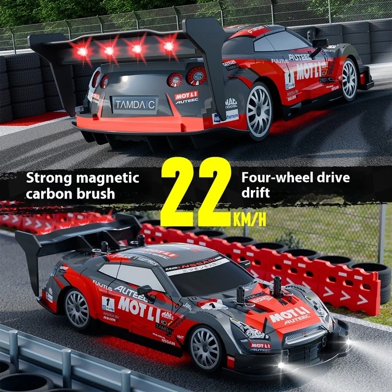 1/20 4WD RC Drift Car BWM GTR Racing Model Proportional Throttle Remote ...