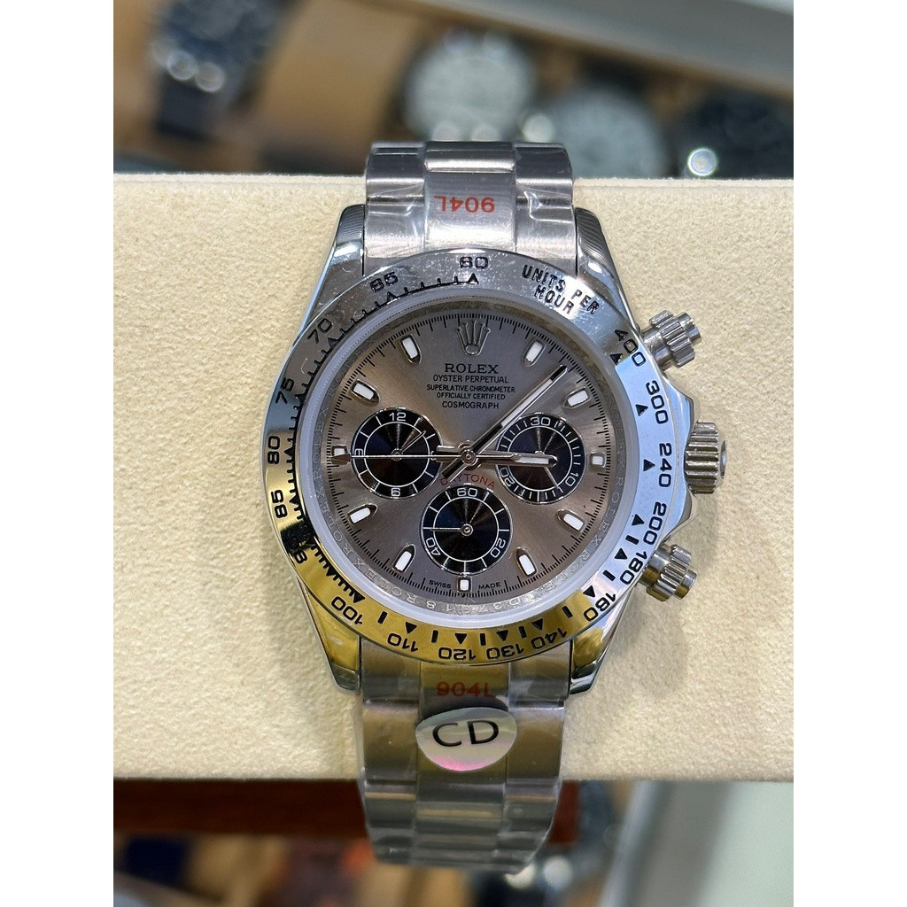 HC Rolex Three-eye Display Daytona Casual Classic Stainless Steel Strap ...