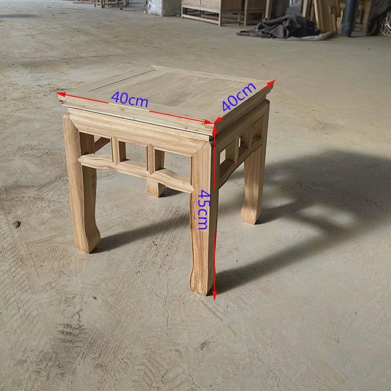 Old Elm Eight Immortals Table Solid Wood Chinese Style Square Dining ...
