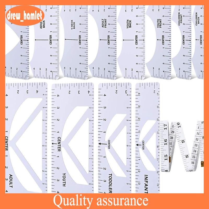 13 Pieces T-Shirt Ruler Guide Set-Shirt Ruler Tool,DIY Printing Rulers ...
