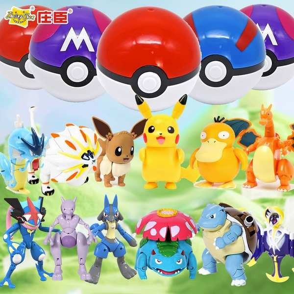 SC Johnson Pokemon Toy Pokemon Pikachu Doll Pokemon Ball Deformed ...
