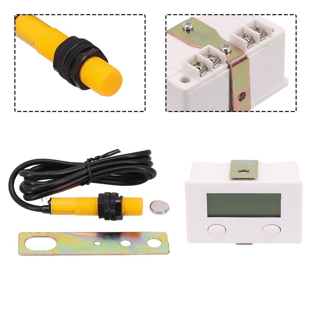 Durable Electronic Counter with Industrial Magnetic Sensor and Counting ...