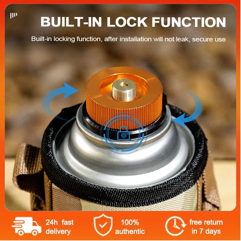 Aluminum Gas Tank Adapter Converter Gas Burner Connector Outdoor Picnic ...