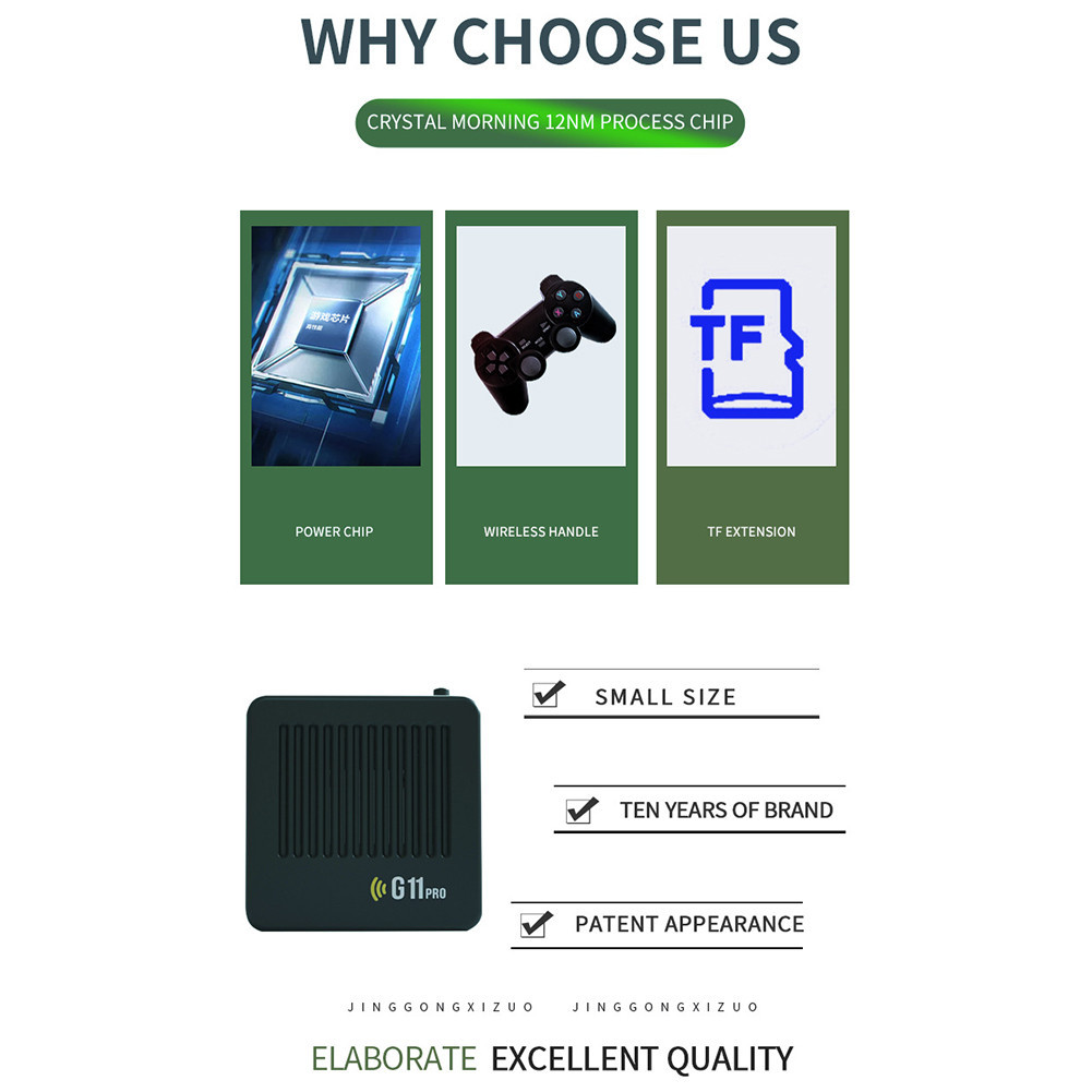 G11 Pro Video Game Box Console 4K Output Retro Gaming Player Box for ...