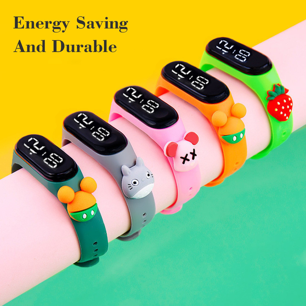 Cartoon Electronic wrist Waterproof Sports relo Ladies Watch for woman ...