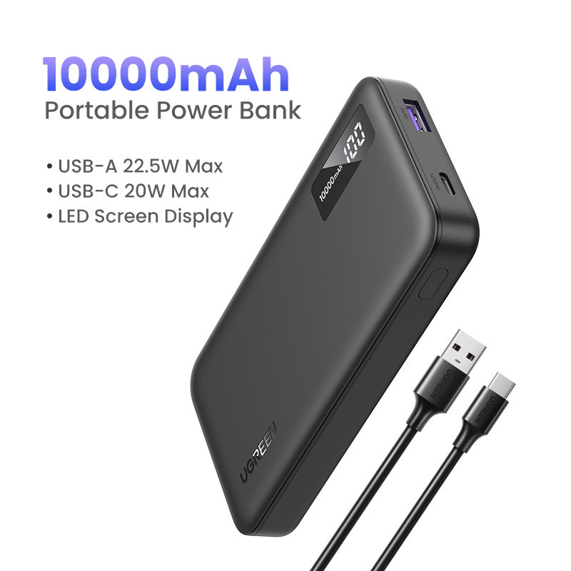 UGREEN 22.5W Power Bank Fast Charge 10000mAh Portable PowerBank for ...