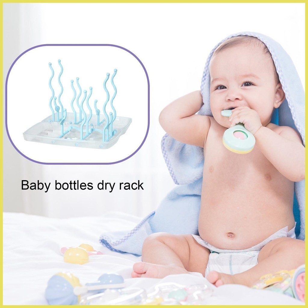 Travel Bottle Drying Rack Space Saving Foldable Portable Bottle Drying ...