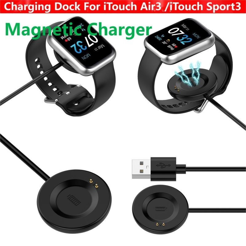 USB Cable Magnetic Charger For iTouch Air3 Sport3 Smart Warch Strap ...