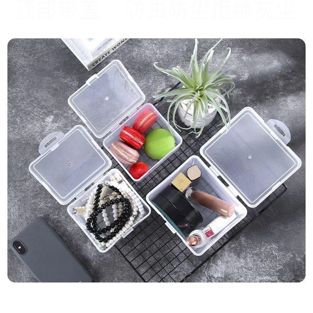 LIAOYING1 Plastic Clear Storage Box Small Rectangular Shape with Lid Multi-purpose | Shopee ...