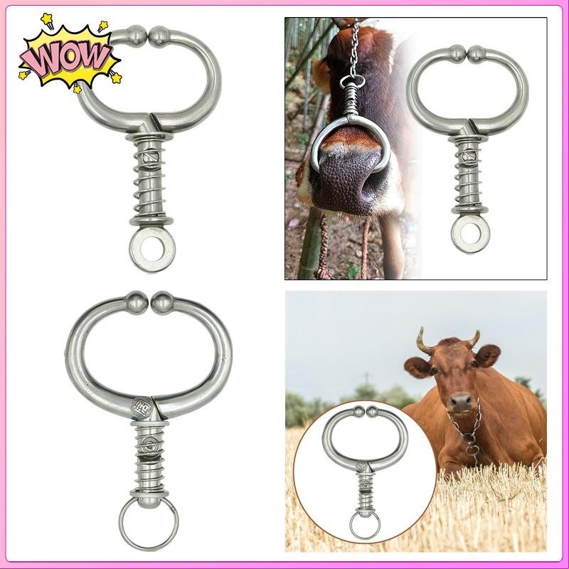 [ Cattle Spring Nose Pliers Veterinary Farming Animals Cow Nose ...