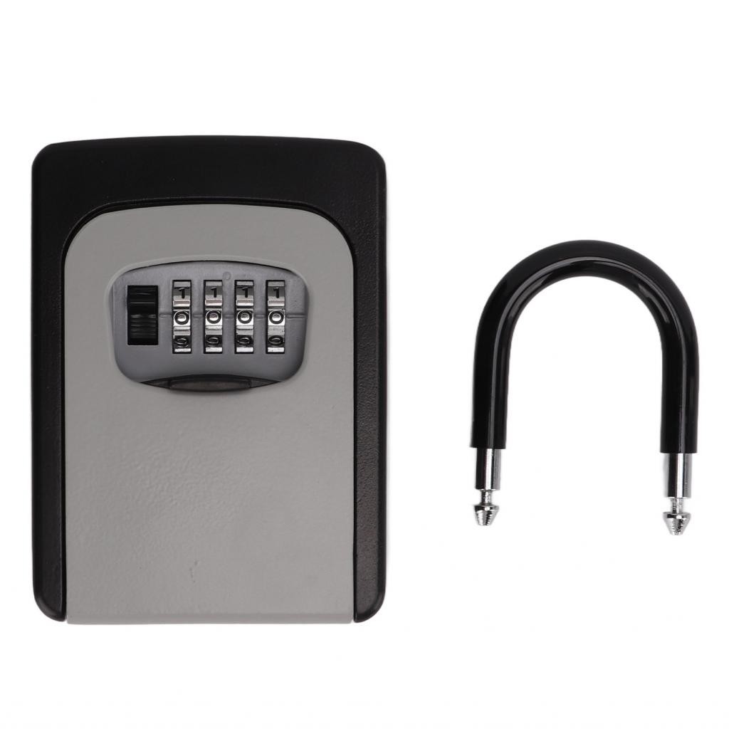 Soyoung Outdoor Safe Key Box Storage Organizer With 4 Digit Wall ...