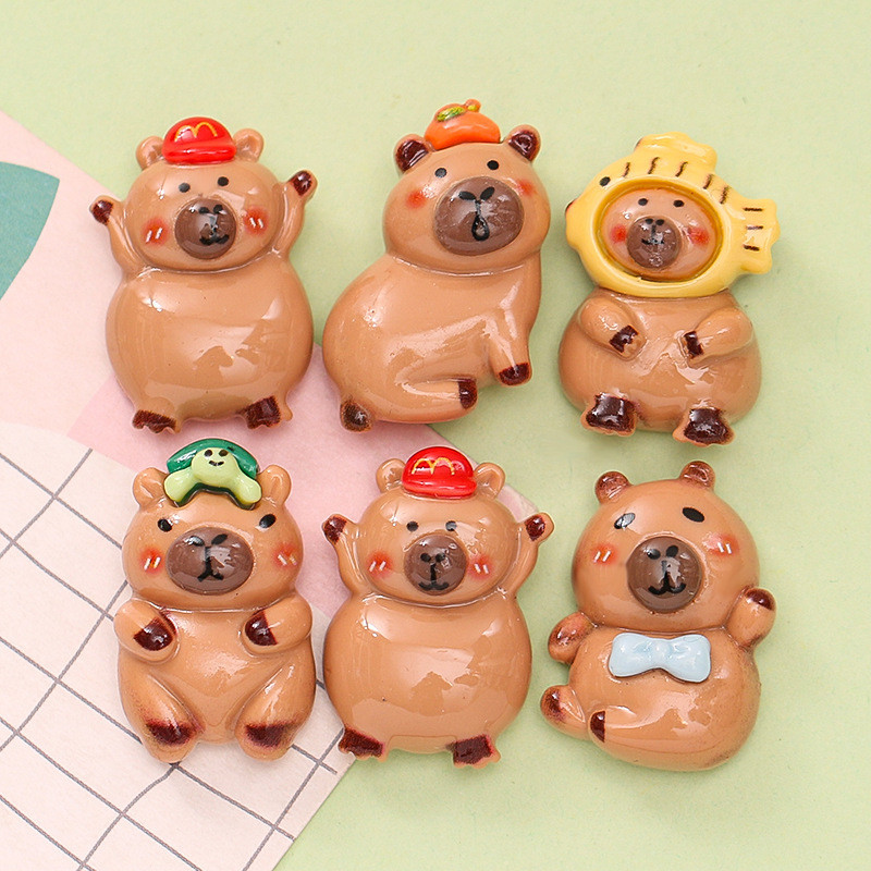 Diy Resin Accessories Cartoon Kapibara Capybara Beaver diy Cream Glue ...