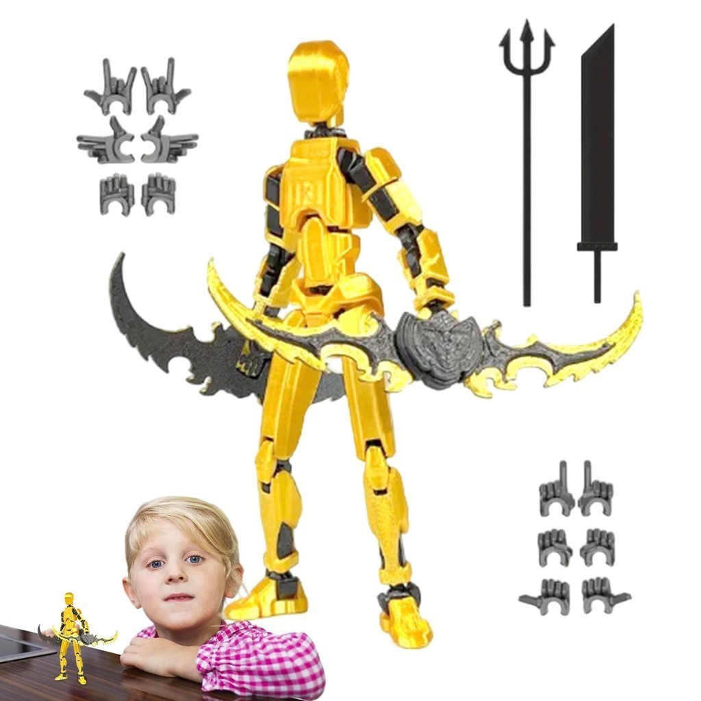 13 Action Figure 3D Multi Jointed Robot Figures 3D Printed Articulated ...