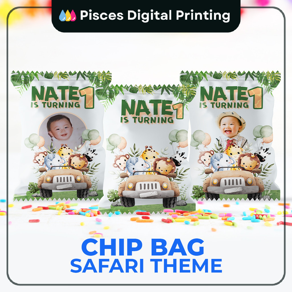 [PDP] Safari Themed Chip Bag / Loot Bag For Any Occasion or Event ...