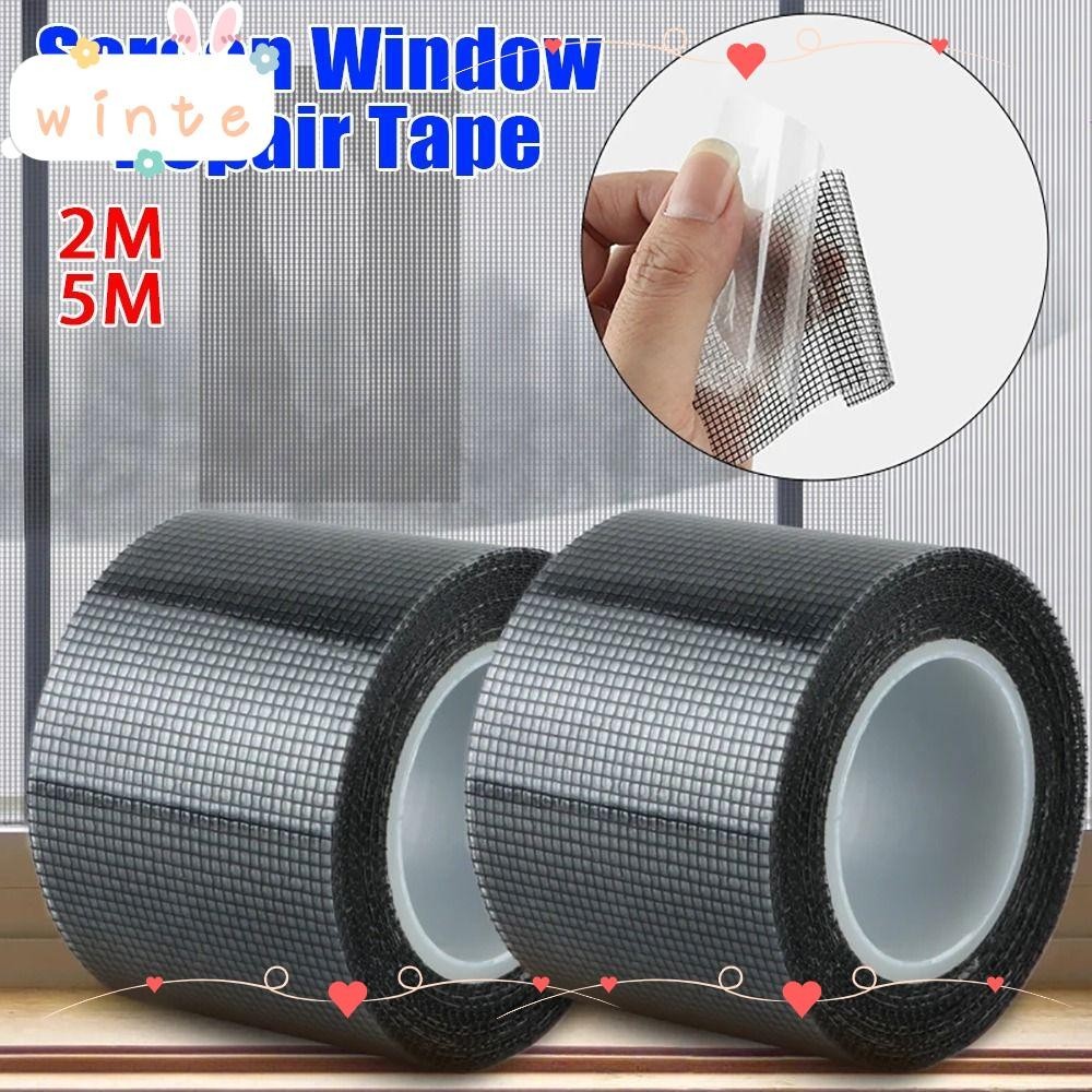 WINTE 1Roll Window Screen Repair Tape, Anti-mosquito Self-adhesive Hole ...