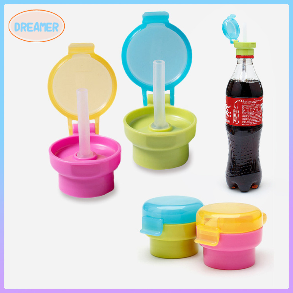 drink Straw bottle spout cover Portable Juice Soda Bottle Cap Safe ...