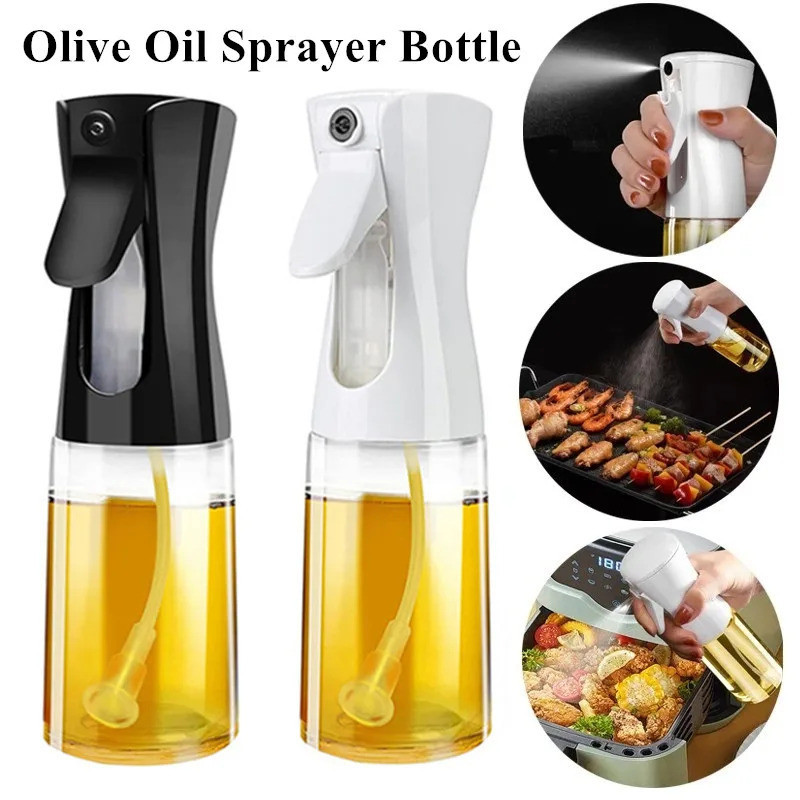 300ML Kitchen Oil Spray Bottle Transparent Oil Bottle Condiments ...