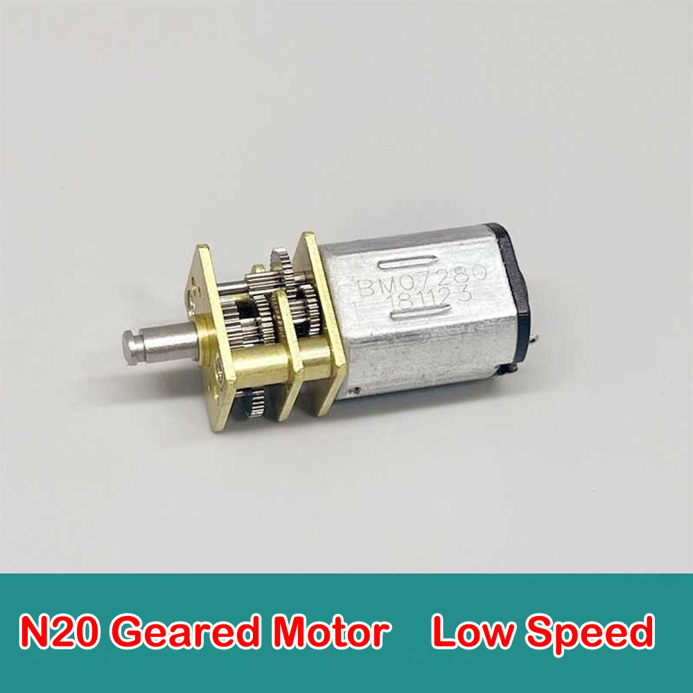 Micro N20 Gear Motor DC 3V 3.7V 6V 24-48RPM Slow Speed Miniature ...
