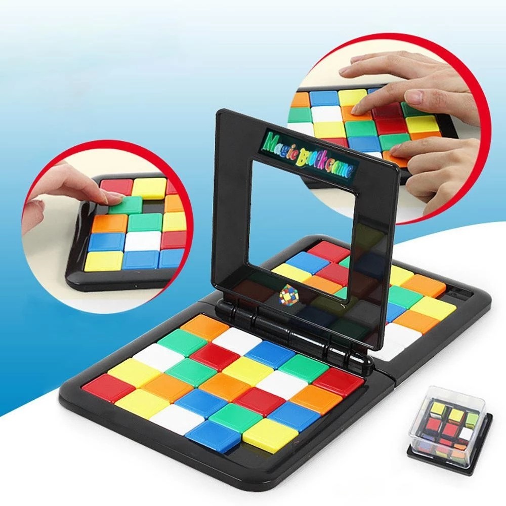 1 Set of Children's Two Player Tabletop Toy Game Rubik's Cube Mobile ...