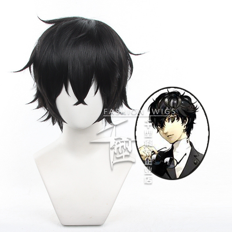 P5 Hero Kurusu Akira joker Cosplay Wig Game Persona 5 Ren Amamiya Wig ...
