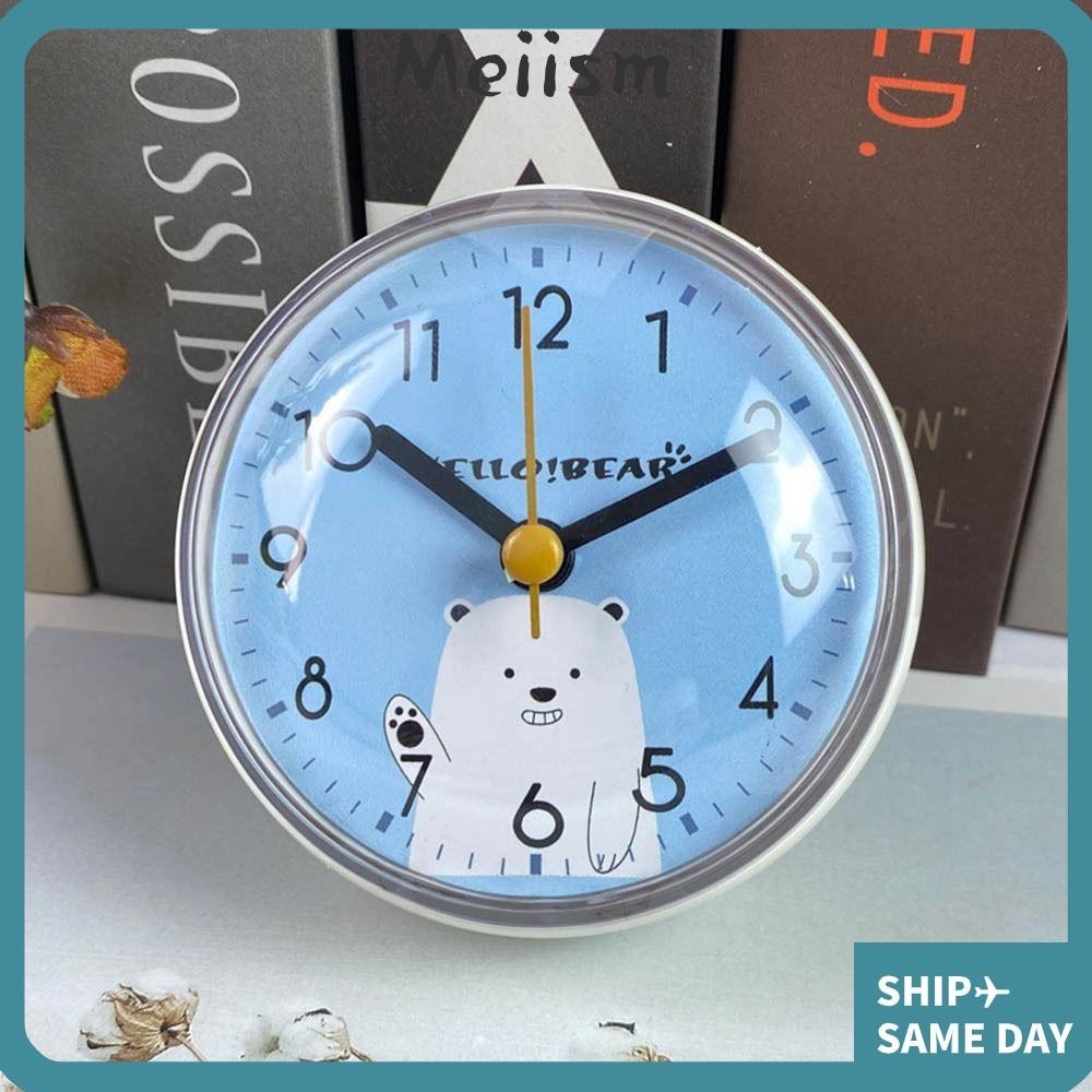 MEIISM Shower Clocks Living Room Waterproof Clock Art Battery Powered ...