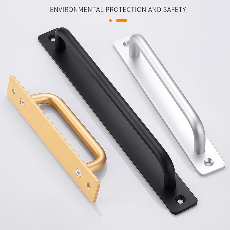 Modern Aluminum Alloy Door Handles - Durable & Easy to Install in Black ...