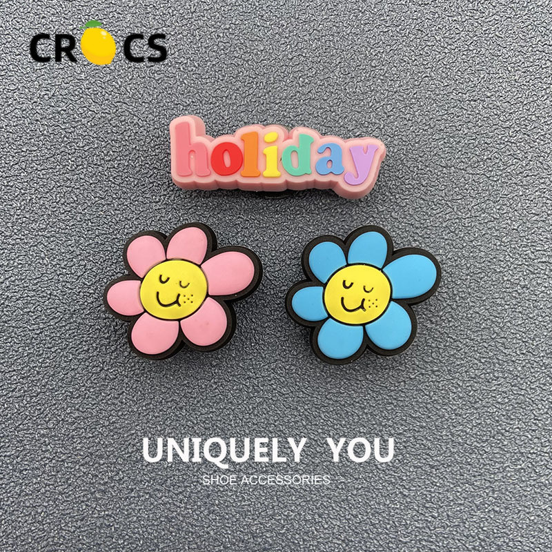 New crocs Small Flower Series Hole Shoes Flower Shoe Buckle Carlo Chi ...