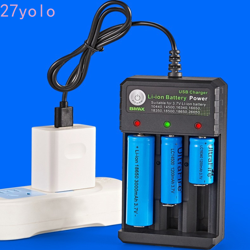 YOLO Lithium Battery Charger, DC 4.2V 1A Led Display Light Plug Adapter ...