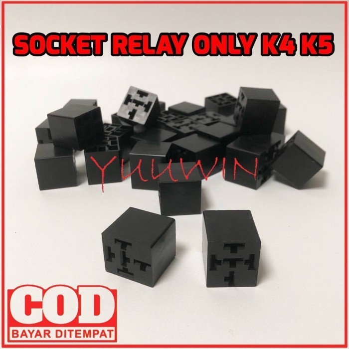 BLACK RELAY SOCKET - 4 FOOT 5 BLACK RELAY SOCKET - SOCKET ONLY | Shopee ...