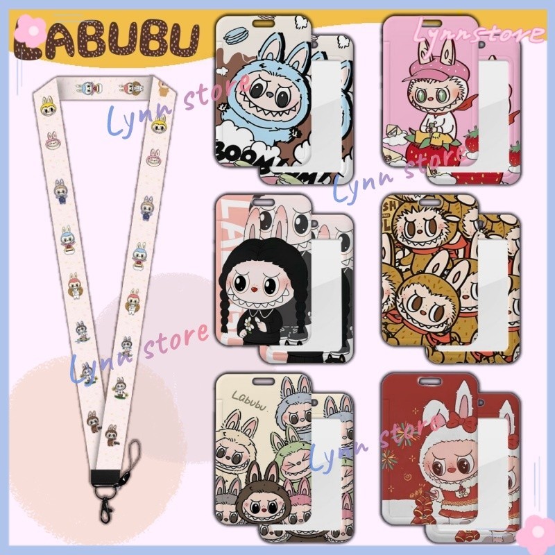 LABUBU Bus ID Card Protective Cover Cases Cute Cartoon Little Monster ...