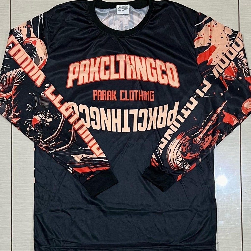 PARAK CLOTHING LONGSLEEVE MOTORCYCLE JERSEY IN FULL SUBLIMATION PRINT DRIFIT | Shopee Philippines