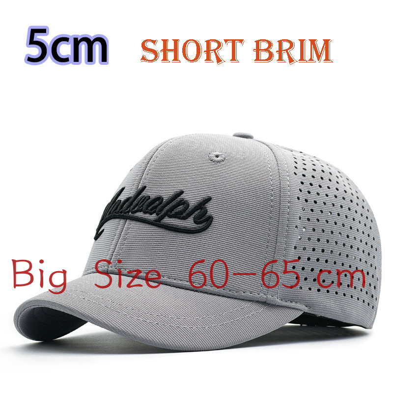 5CM brim baseball caps plus size mesh summer trucker caps fashion new ...