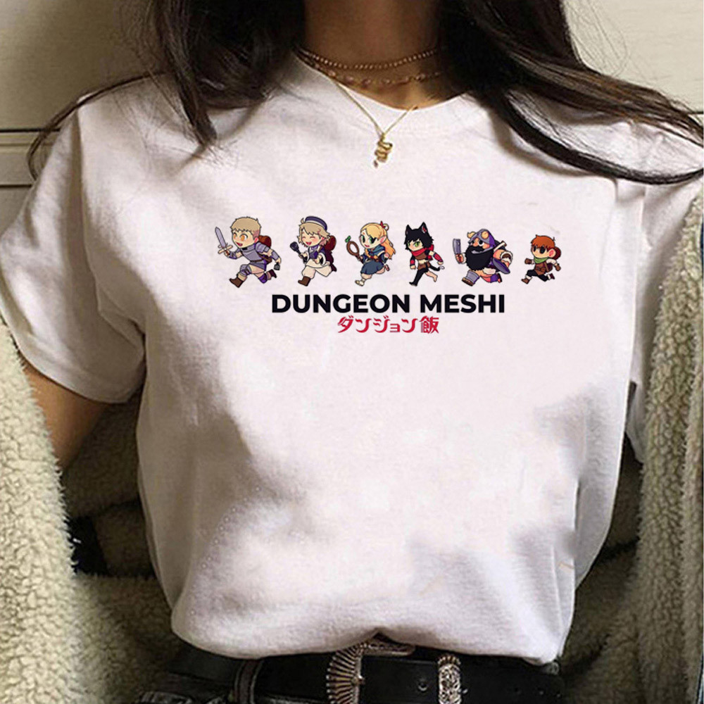 Dungeon Meshi t-shirts women summer graphic t-shirts female Japanese ...