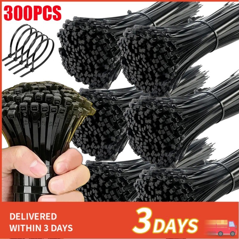 Self-Locked Nylon Cable Ties / Plastic Wire Zip Ties / Adjustable ...