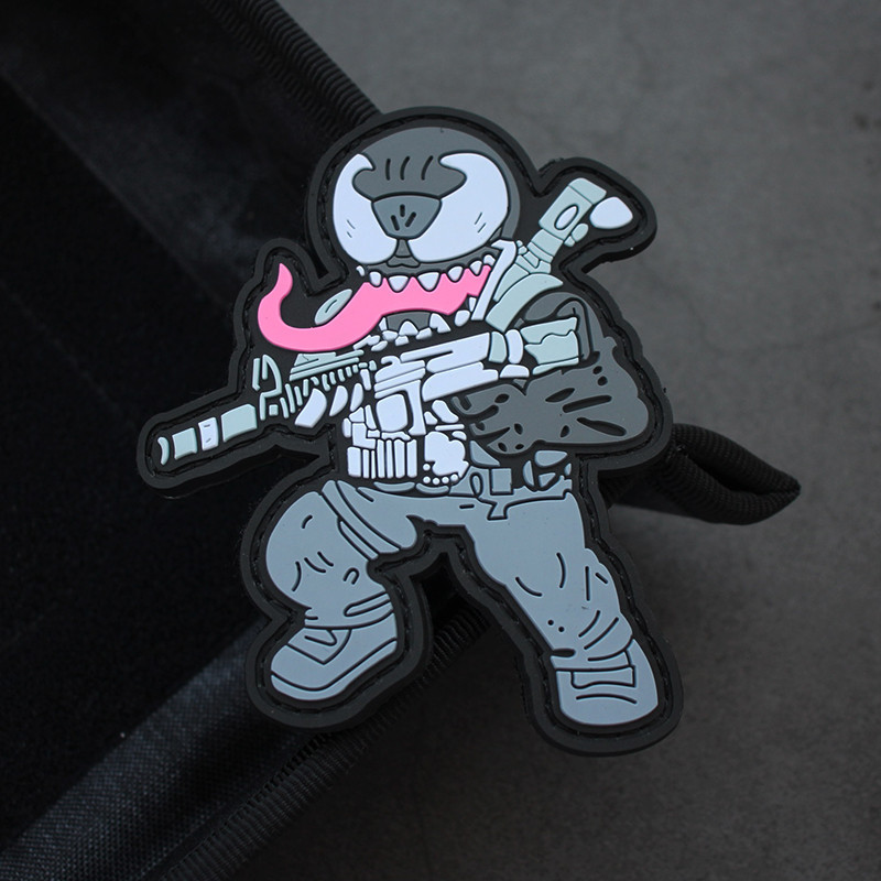 【Customized 】PVC Tactical Venom Morality Chapter Marvel Heroes 3D Velcro Patch /Badges/armband ...