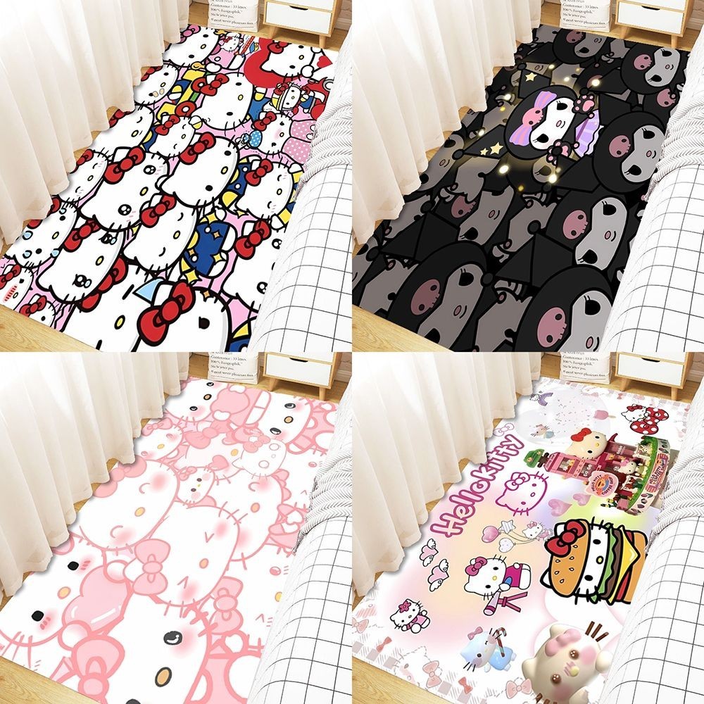 Cartoon hellokitty Cute Carpet Long Bay Window Mat Bedroom Bed Mat ...