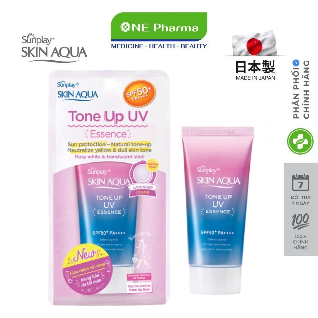 Sunplay Skin Aqua Sunscreen Tone Up UV Essence SPF 50+ PA++++50g | Shopee Philippines