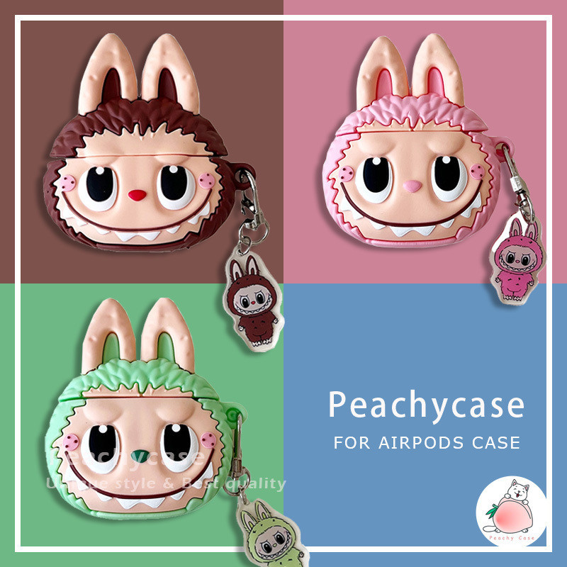 3D Cartoon Popmart Colorful Labubu Monster Silicone Wireless Bluetooth ...