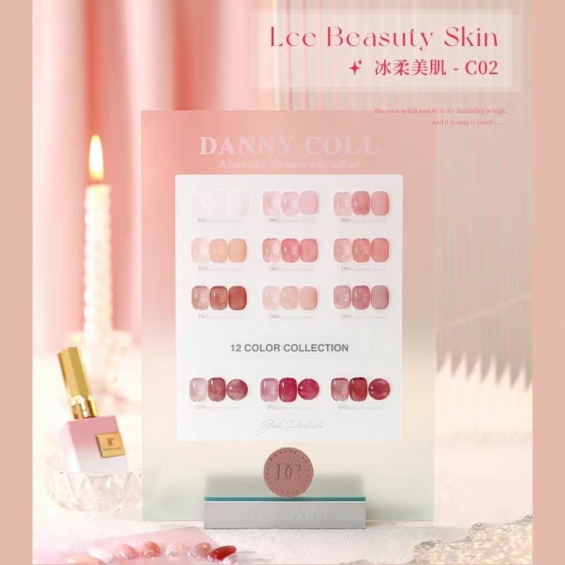 2024 New Style Peach Ice Milkshake Nail Polish Glue Summer Nude Color ...
