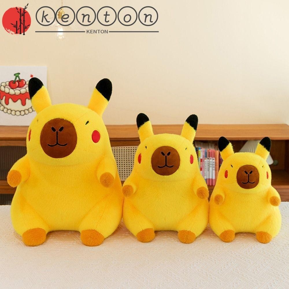 KENTON Capybara Plush Toy, PP Cotton Cosplay Pikachu Capybara Stuffed ...